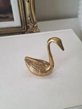 Storage & Organization | Vintage Brass Bird Swan Goose Ring Holder Or ...